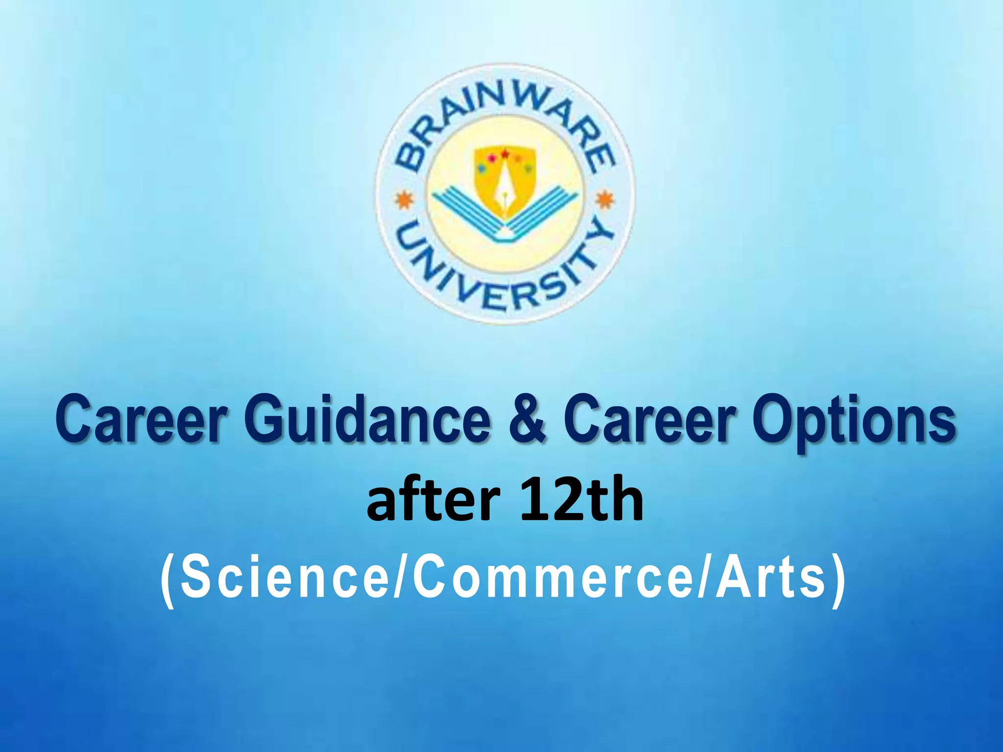 Career Guidance & Career Options for Class XII Students | PPTX