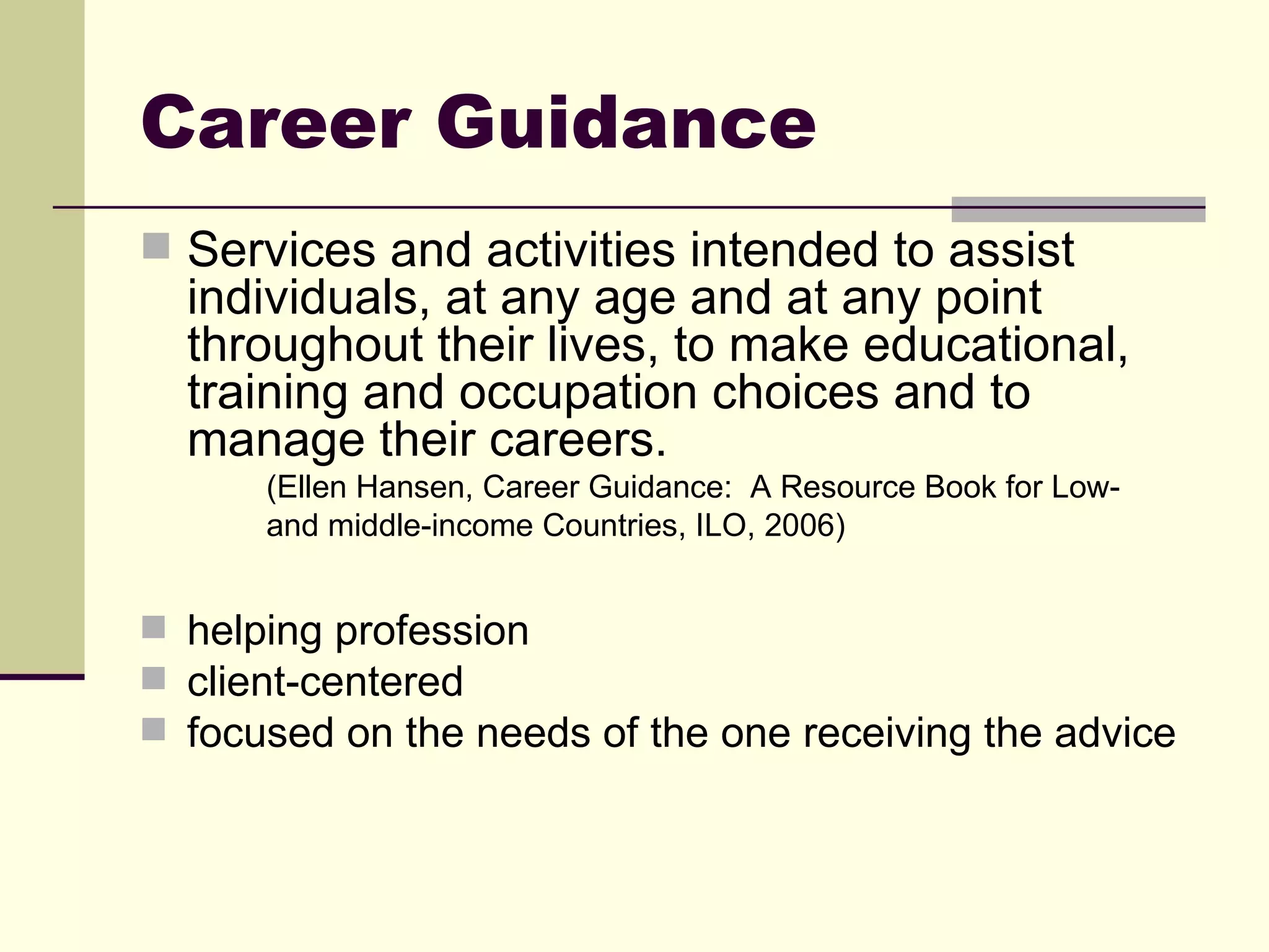 Career guidance & employment counseling | PPT