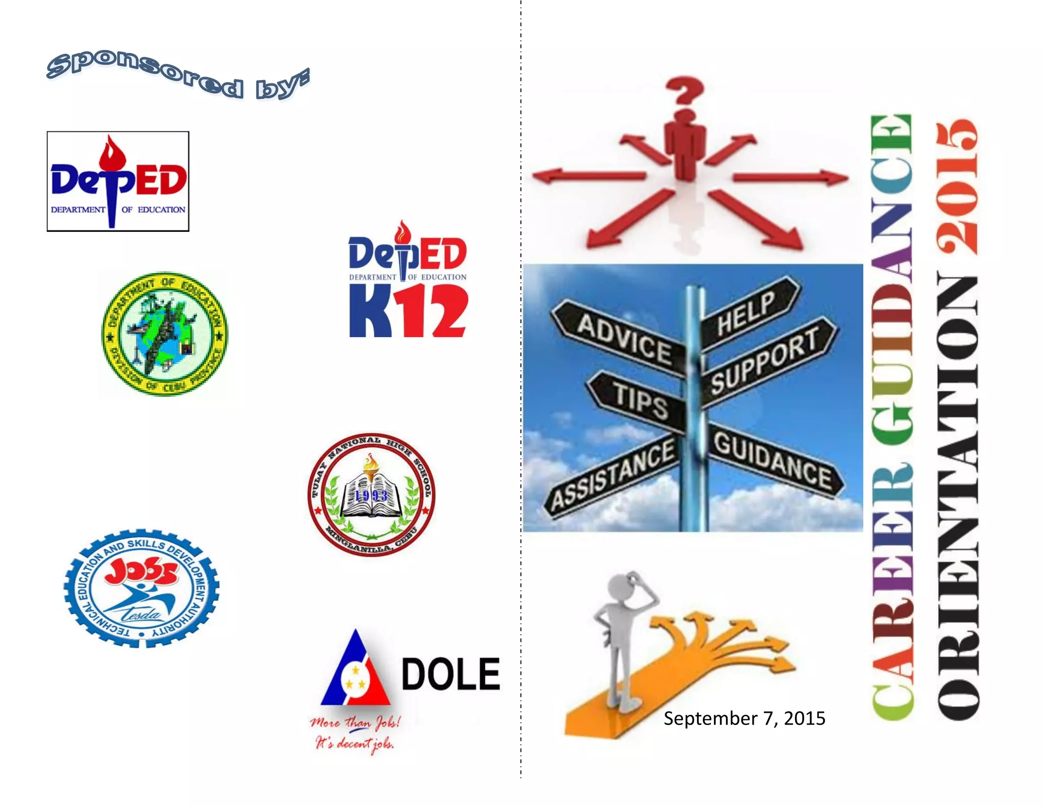 Career guidance orientation 2015 | PDF