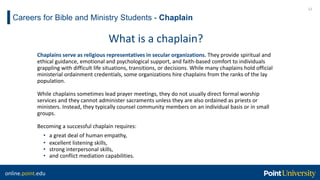 Career Guide for Bible and Ministry Students | PPT