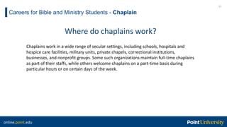 Career Guide for Bible and Ministry Students | PDF