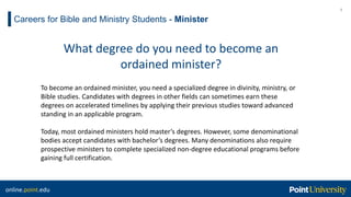 Career Guide for Bible and Ministry Students | PDF