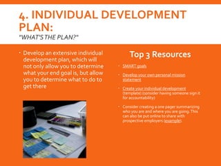 How to build your individual professional development plan | PPTX