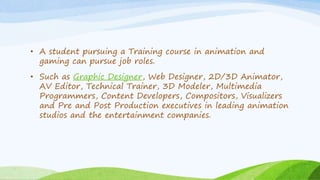 Career in Animation? Choose animation as a Career Option | PPTX