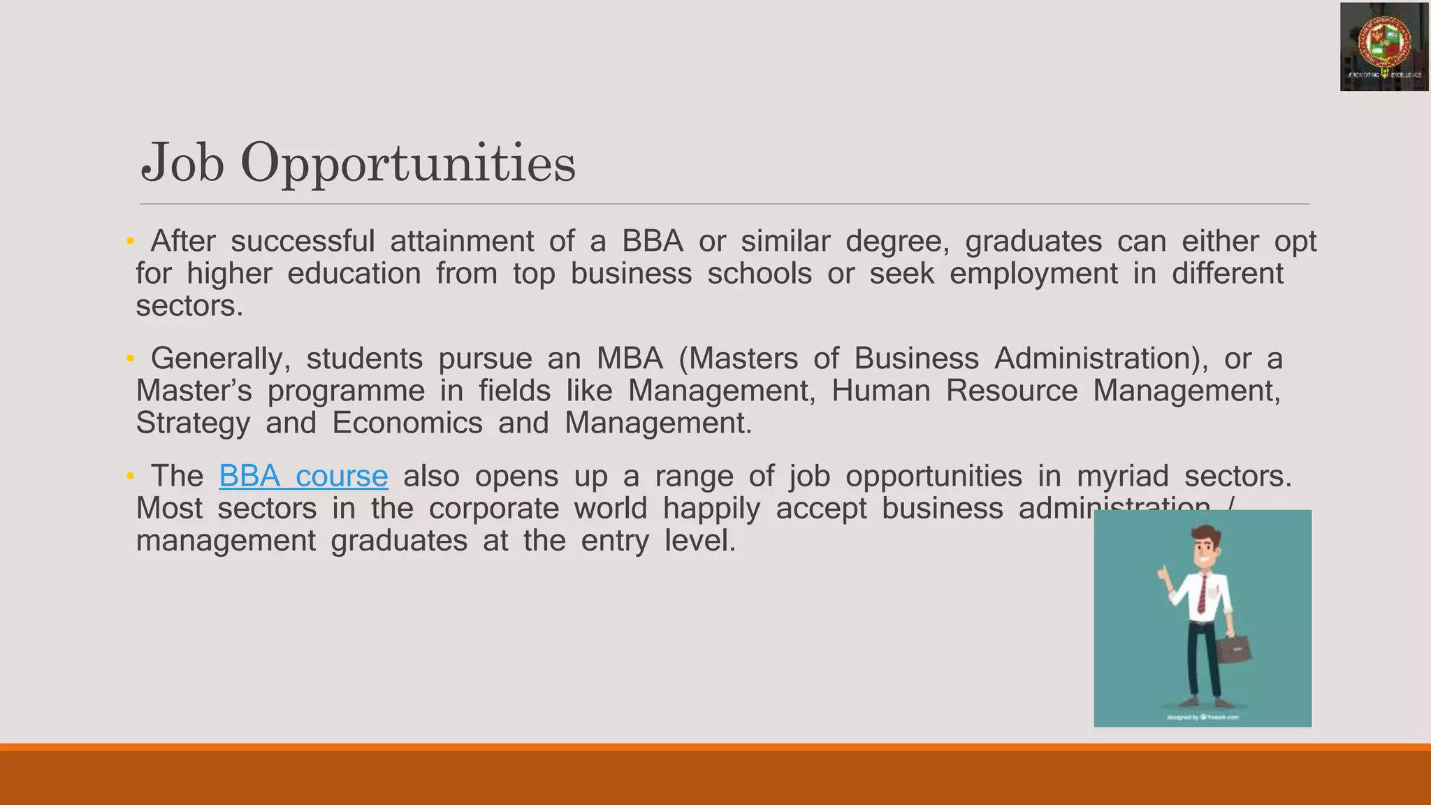 Career in BBA | PPTX