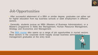 Career in BBA | PPTX