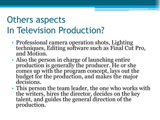 Career in broadcast television | PPTX