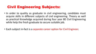 Career in civil engineering | PPTX