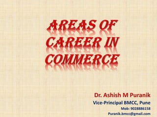 Areas of Career in commerce | PDF