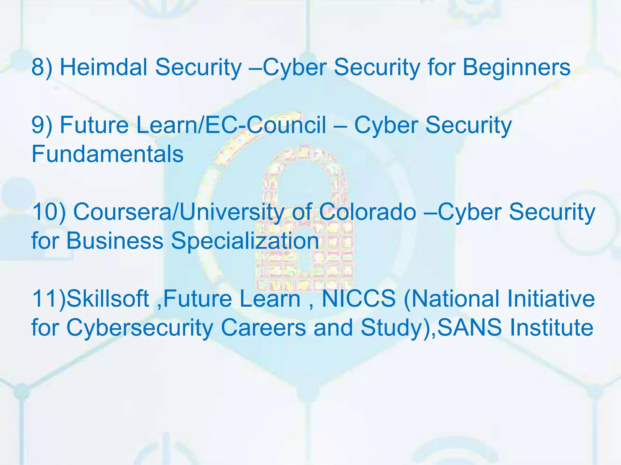 Career in cyber security | PPTX