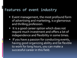 Career in event management | PPT