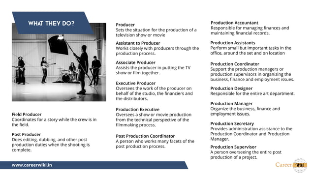 Career in Film and Television Production | PPT