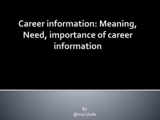 Career information | PPTX