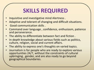 Career in journalism | PPT