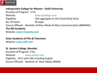 Career in mass media | PPT