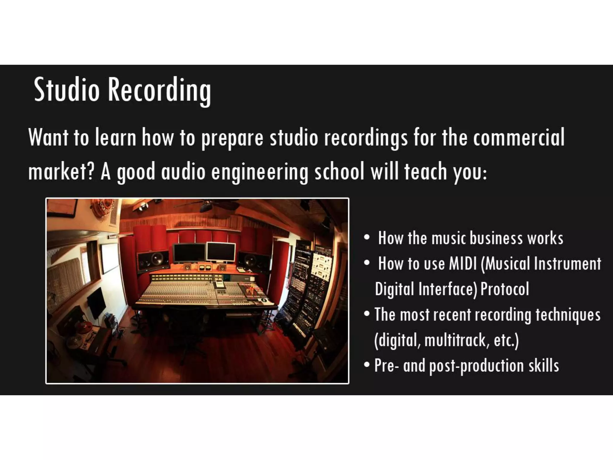 Career in sound engineering | PPTX