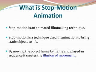 Career in Stop Motion Animation | PPTX