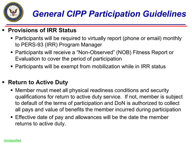 Career intermission program by lcdr muller | PDF