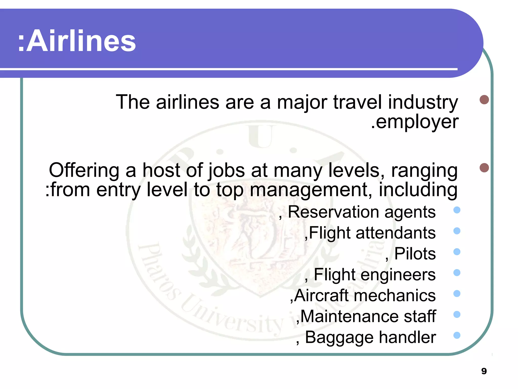 Career in tourism | PPT
