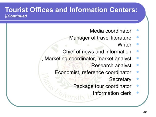 Career in tourism | PPT | Business Travel | Travel Type