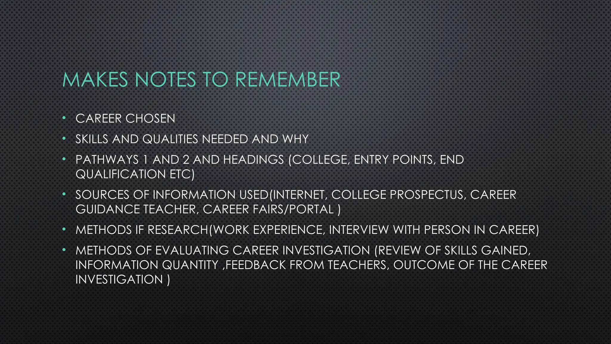 Career Investigation LCVP fgtrfghgdfcgfc | PPTX