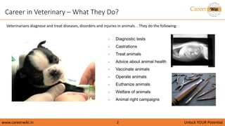 Career in Veterinary Sciences | PDF