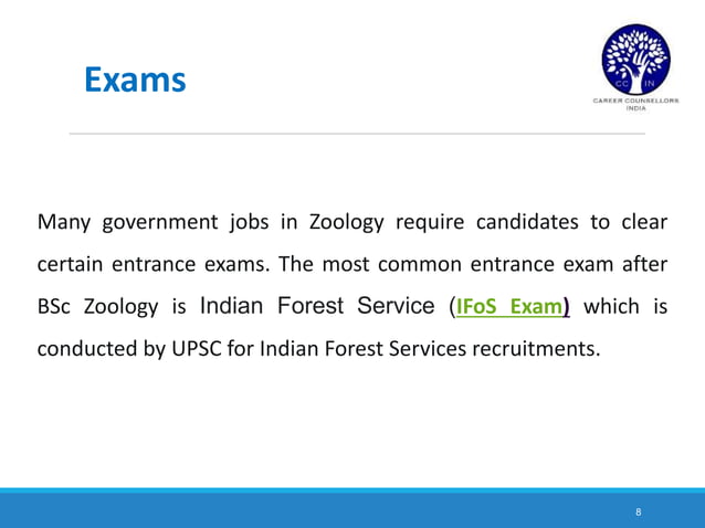 Career in Zoology.ppt | Postgraduate Education | College Education