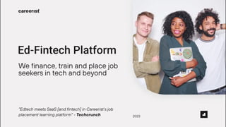 Careerist pitch deck: $8M for YC-backed EdTech startup | PDF