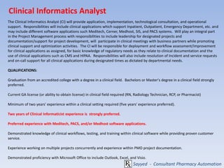 Career in Pharmacy Information - Roles and Responsibilities | PDF