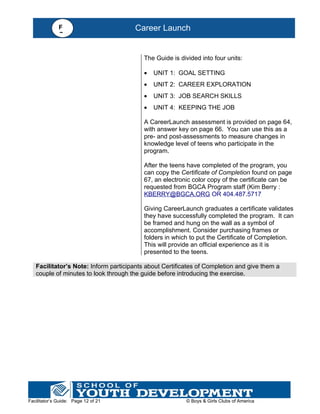 Career launch fg2010 | PDF