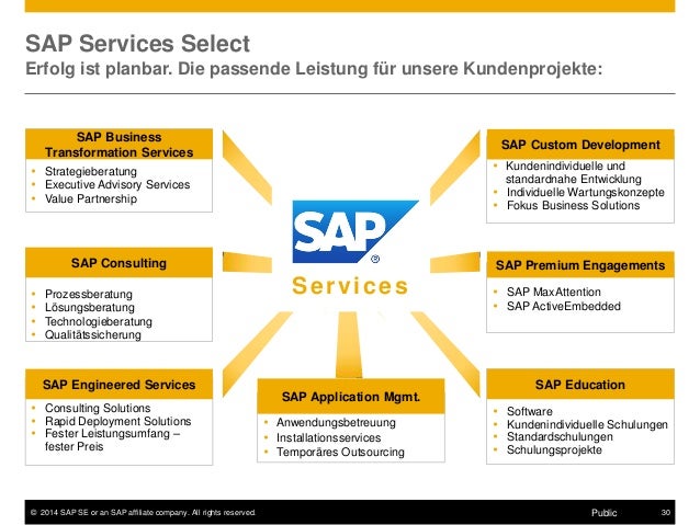 Vorstellung SAP Services