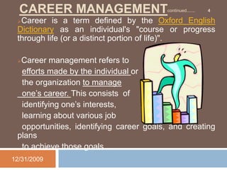 Career Management | PPTX