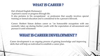 Career Management & Career Planning | PPTX