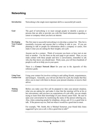 Career Management Strategies | PDF