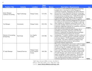 Career Matrix April 2013 | PDF | Business Accounting & Finance | Business