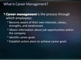Career management & Development | PPTX