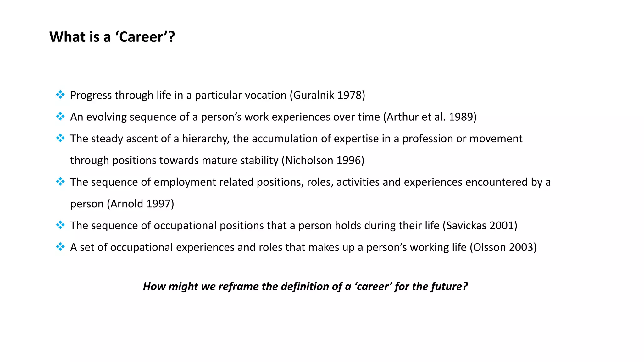 Career models in the future | PPTX