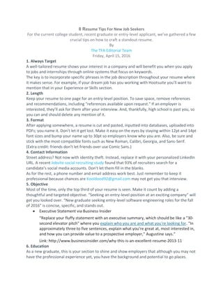 Career&networking workshop | PDF