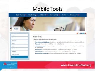 CareerOneStop overview | PPTX