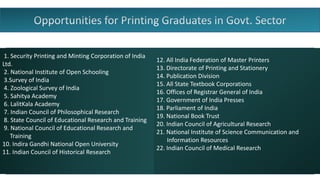 Career Opportunities after b-tech (Printing & Packaging) | PPT
