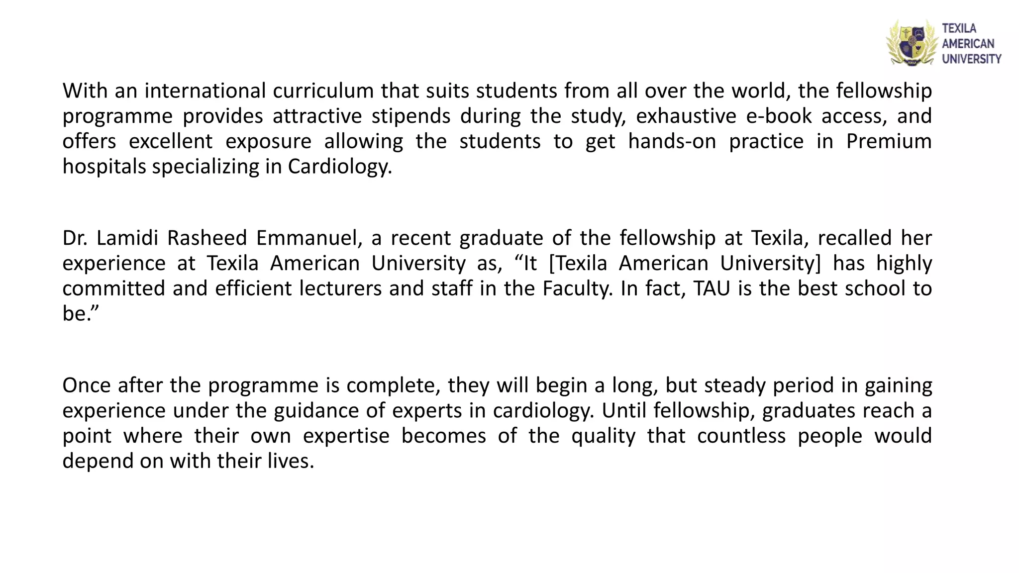 Career opportunities in cardiology | PPTX