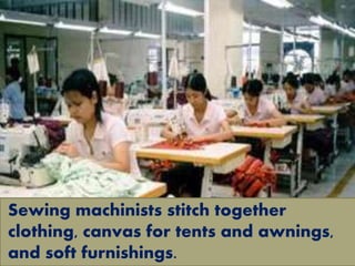 Career Opportunities in Dressmaking | PPTX