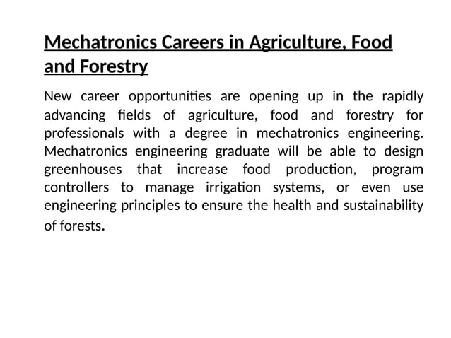 Career opportunities in Mechatronics.pptx