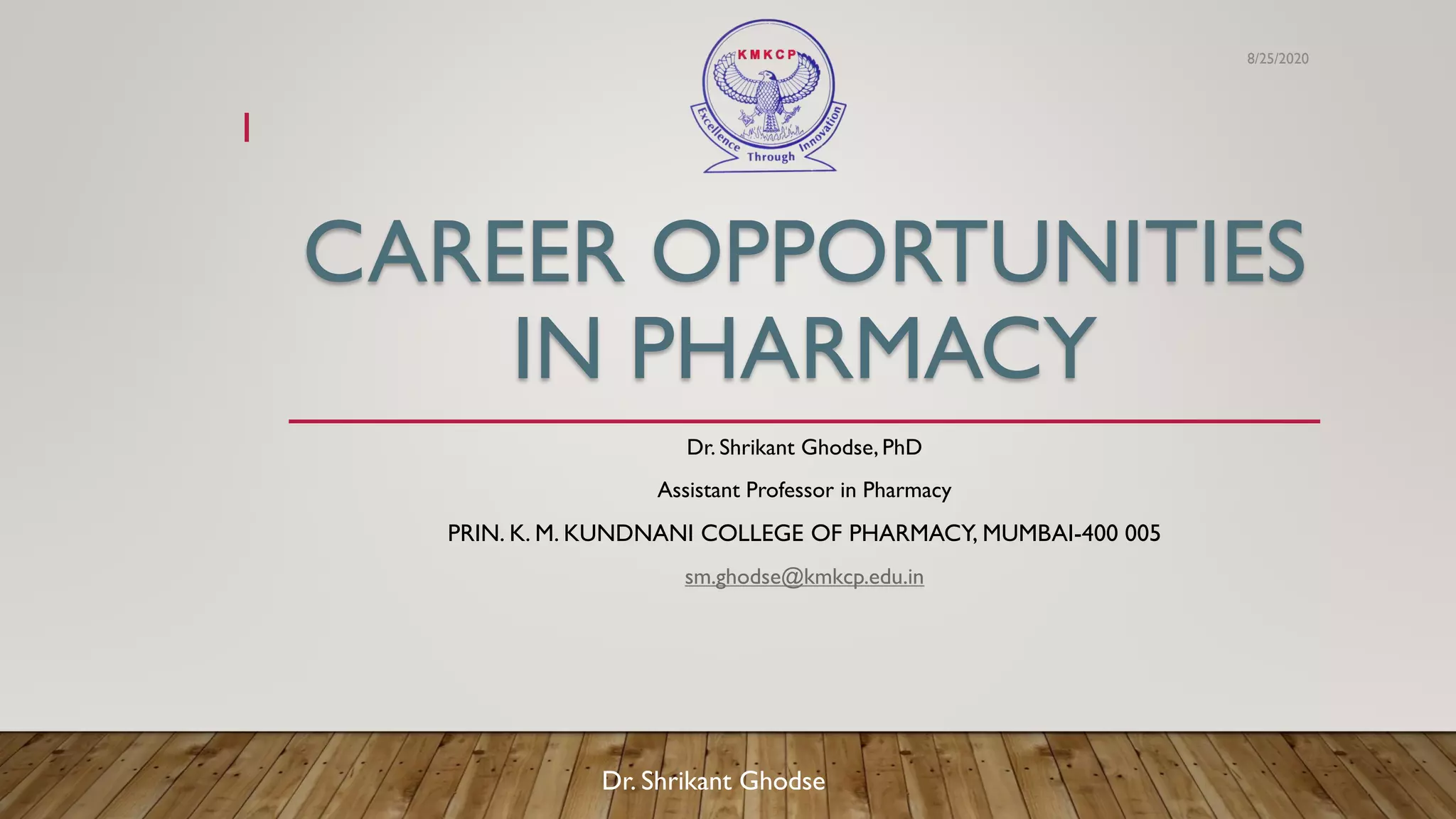 Career opportunities in pharmacy | PDF