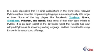 Career opportunities in python | PPTX