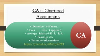 Career opportunities Commerce | PPTX