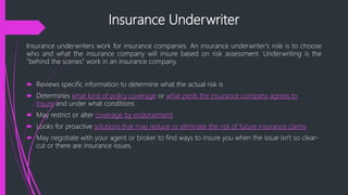 Career opportunity in the insurance sector | PPTX