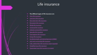 Career opportunity in the insurance sector | PPTX