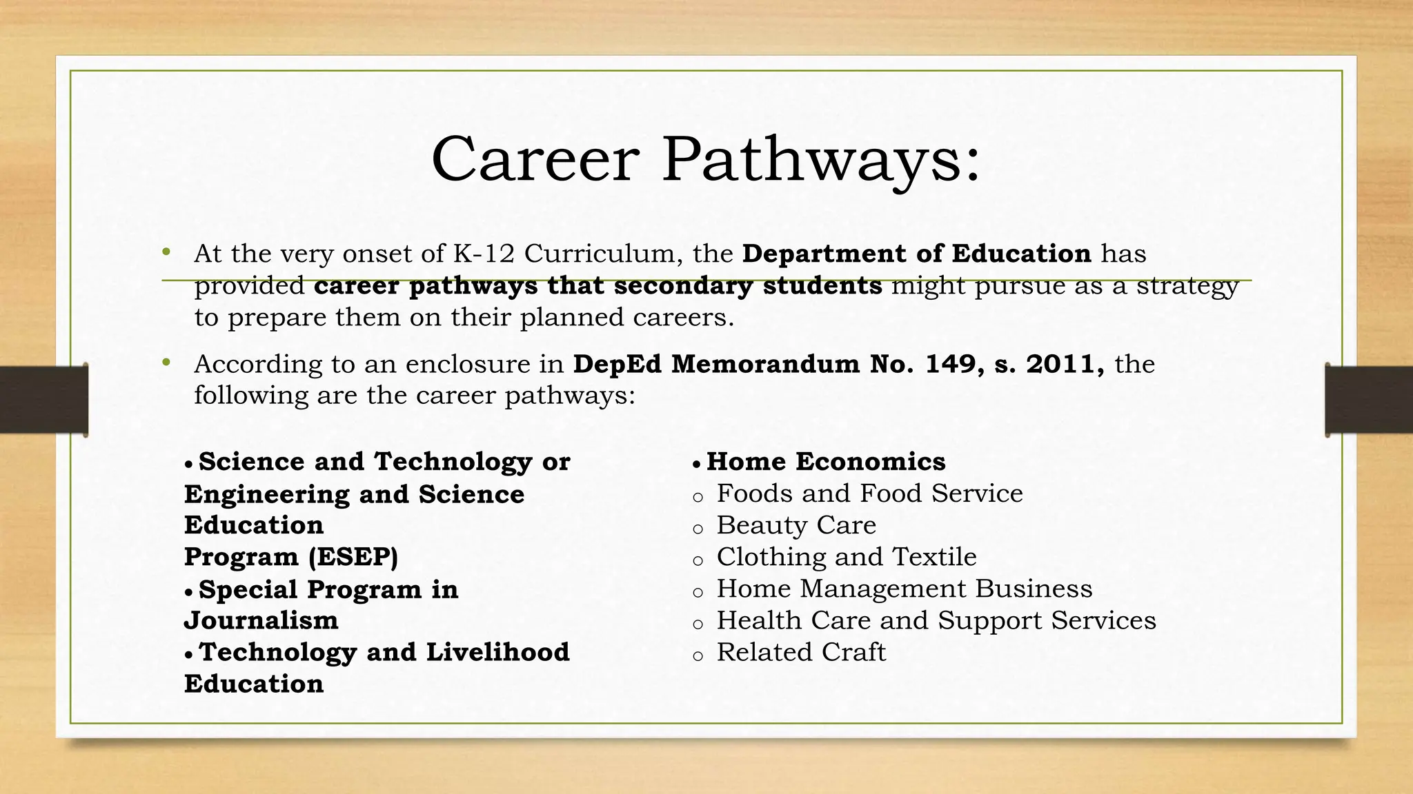 Career Options Based on Career Development Concepts and.pptx