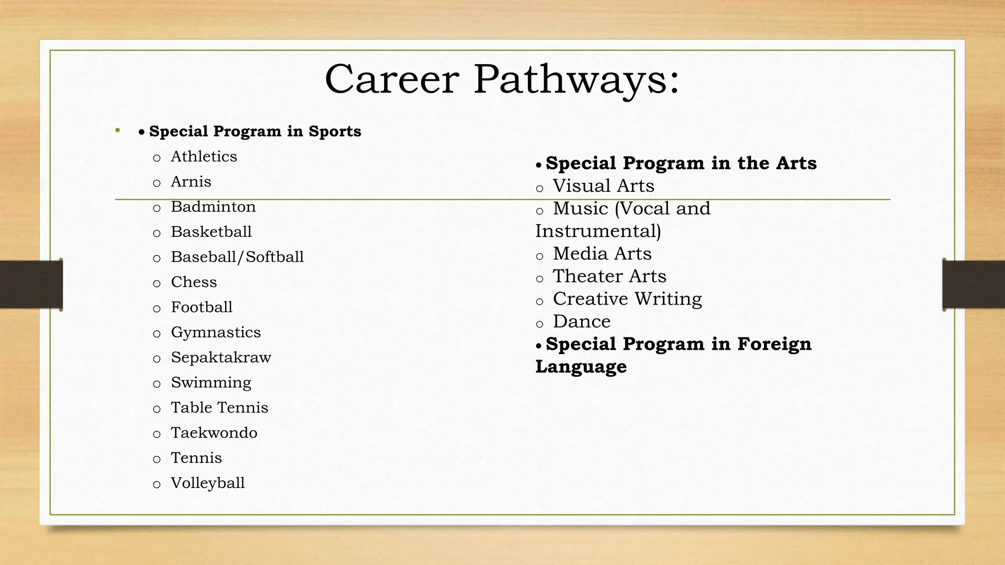Career Options Based on Career Development Concepts and.pptx